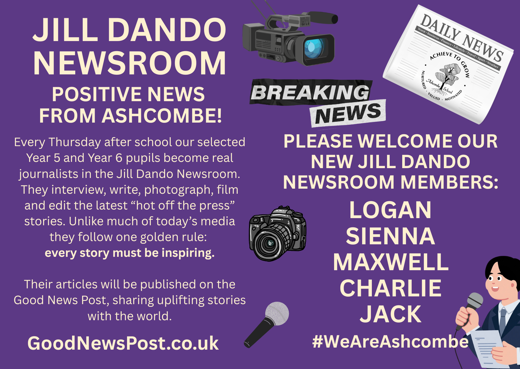 Ashcombe Primary School - Jill Dando Newsroom