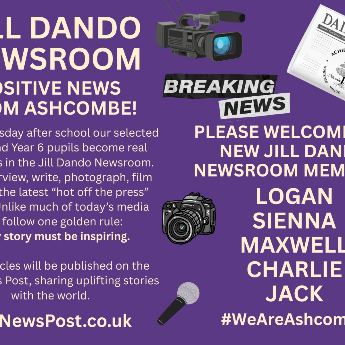 Ashcombe Primary School - Jill Dando Newsroom